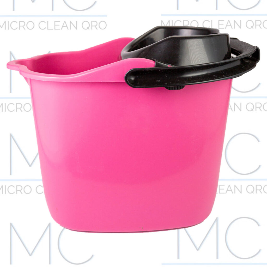 Cubeta de plástico con exprimidor 15 litros Micro Clean | Micro Clean Qro